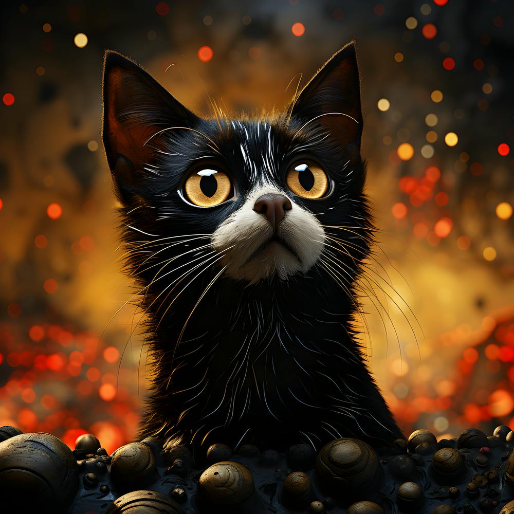 Feline Fusion Fantasy Art Print by Gutyz Designs – Fy!