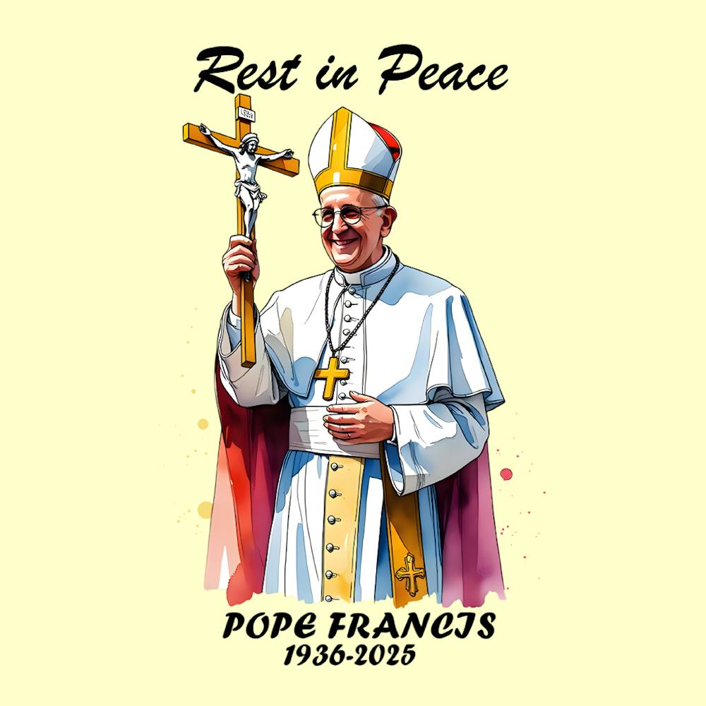 Rest In Peace Pope Francis Catholic Memorial Tribute 1936 2025 Art ...