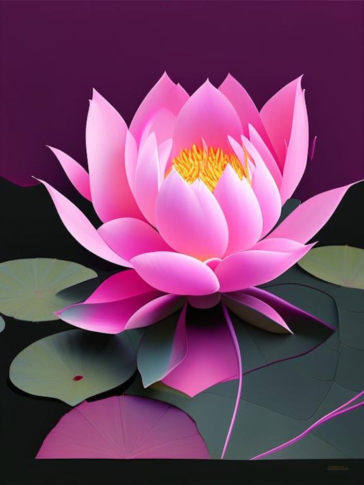 Pink Lotus Fauvism Matisse 2 Art Print by The Artsy Florist – Fy!