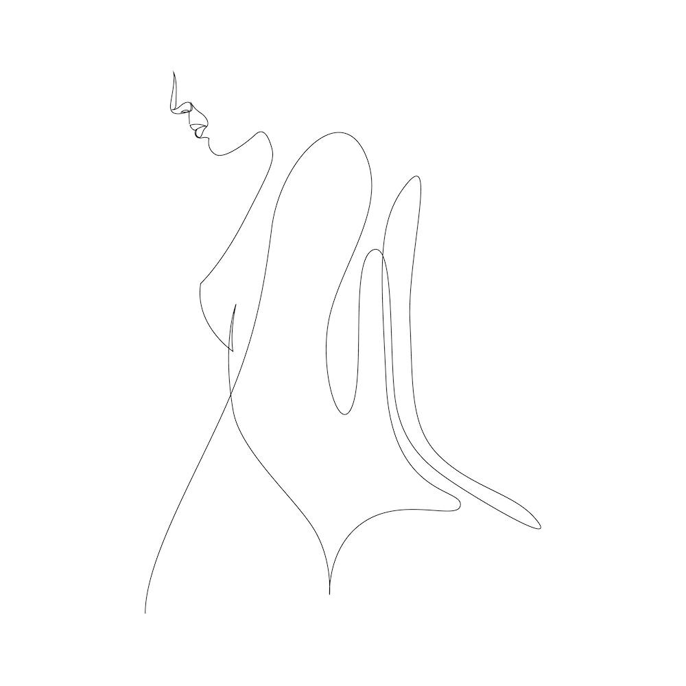 S26 String Square Line Art Print by Addillum – Fy!