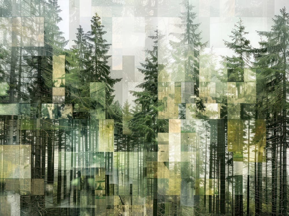 Forest Photo Collage 2 Art Print by Botanic Studio – Fy!
