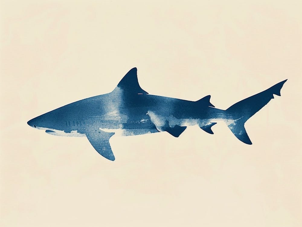 Common Thresher Shark Silhouette 7 Art Print by Energy of the Sea – Fy!