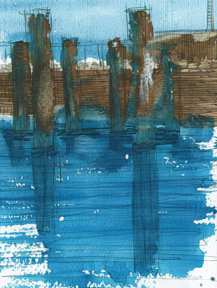 Piers Art Print by Moving Clouds Art – Fy!