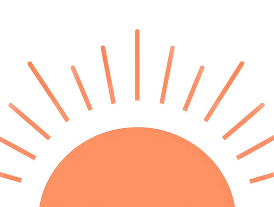 Minimalist Sun - Simple Orange Sunshine for Your Walls Art Print by ...