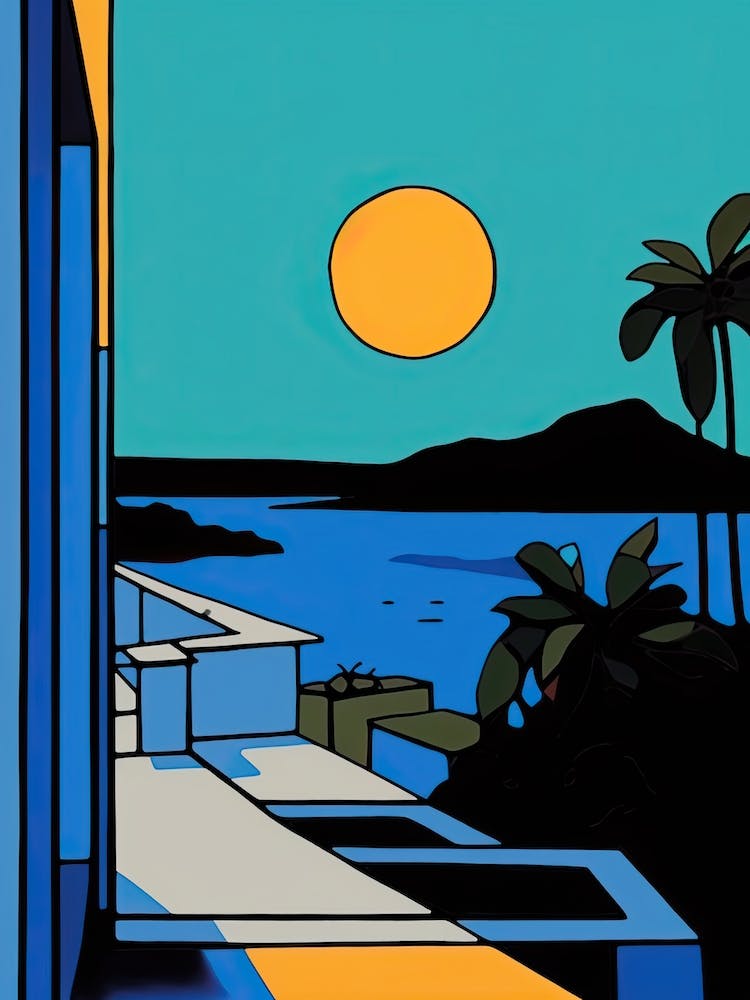 Minimal Design Style Of Goa, India 1 Art Print by Travel Poster ...