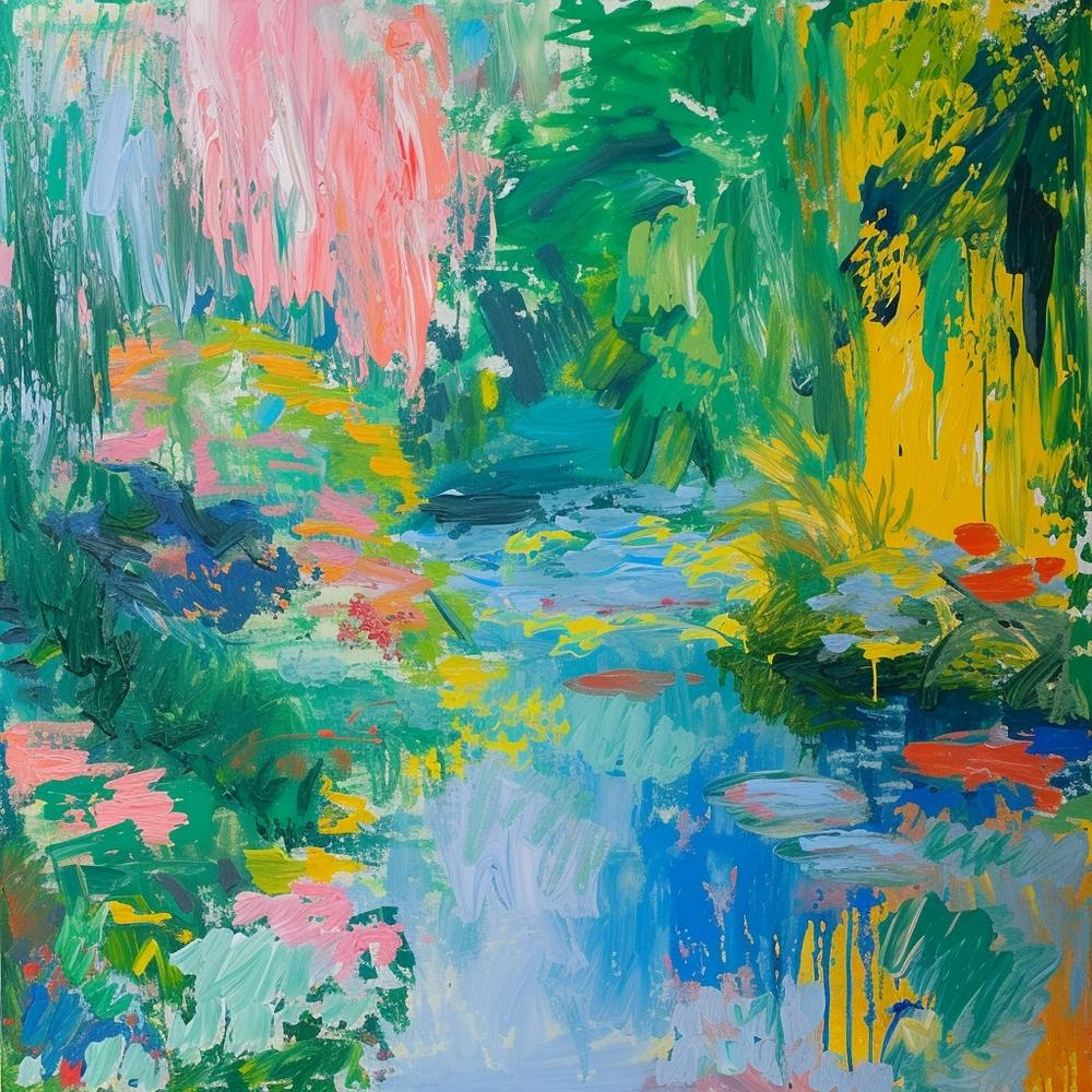 Colourful Gardens Claude Monet Foundation Gardens France 4 Art Print by ...