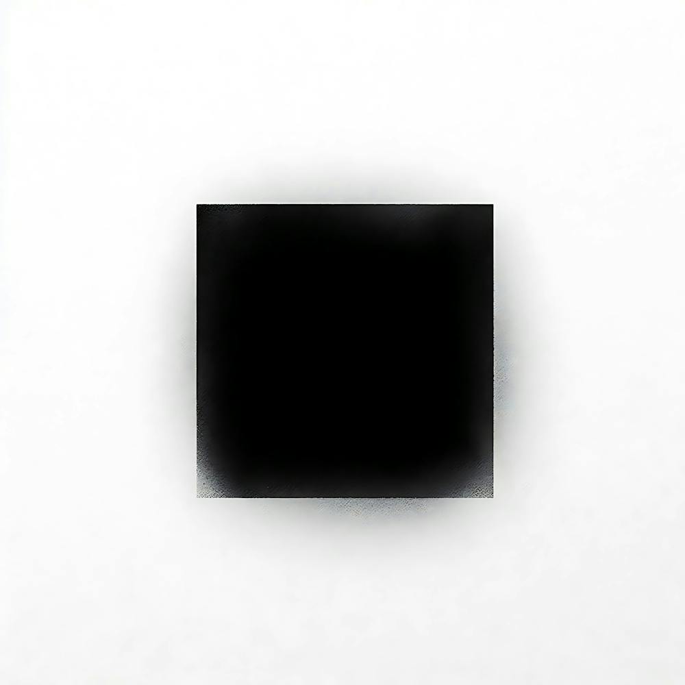 620 A Perfectly Centered Black Square With Faded Edges On A White ...