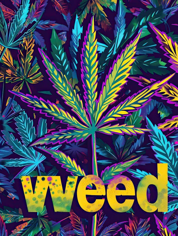 Funky Weed Patterns Art Print by Art-Syndicate – Fy!