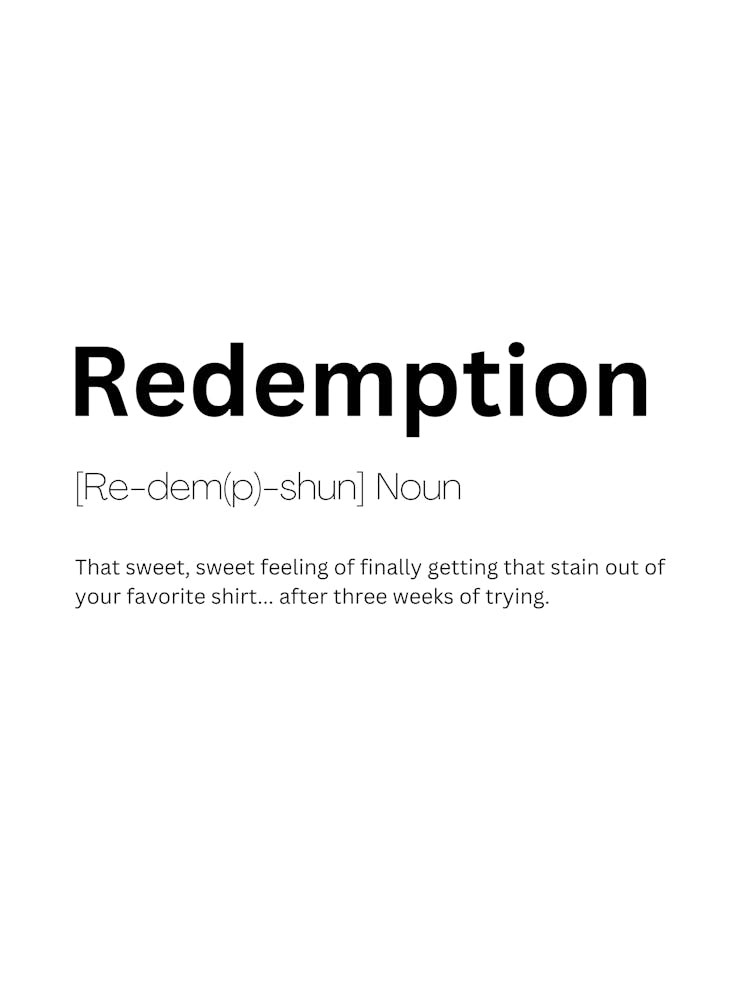 Redemption Definition Meaning Art Print by Kaigozen – Fy!