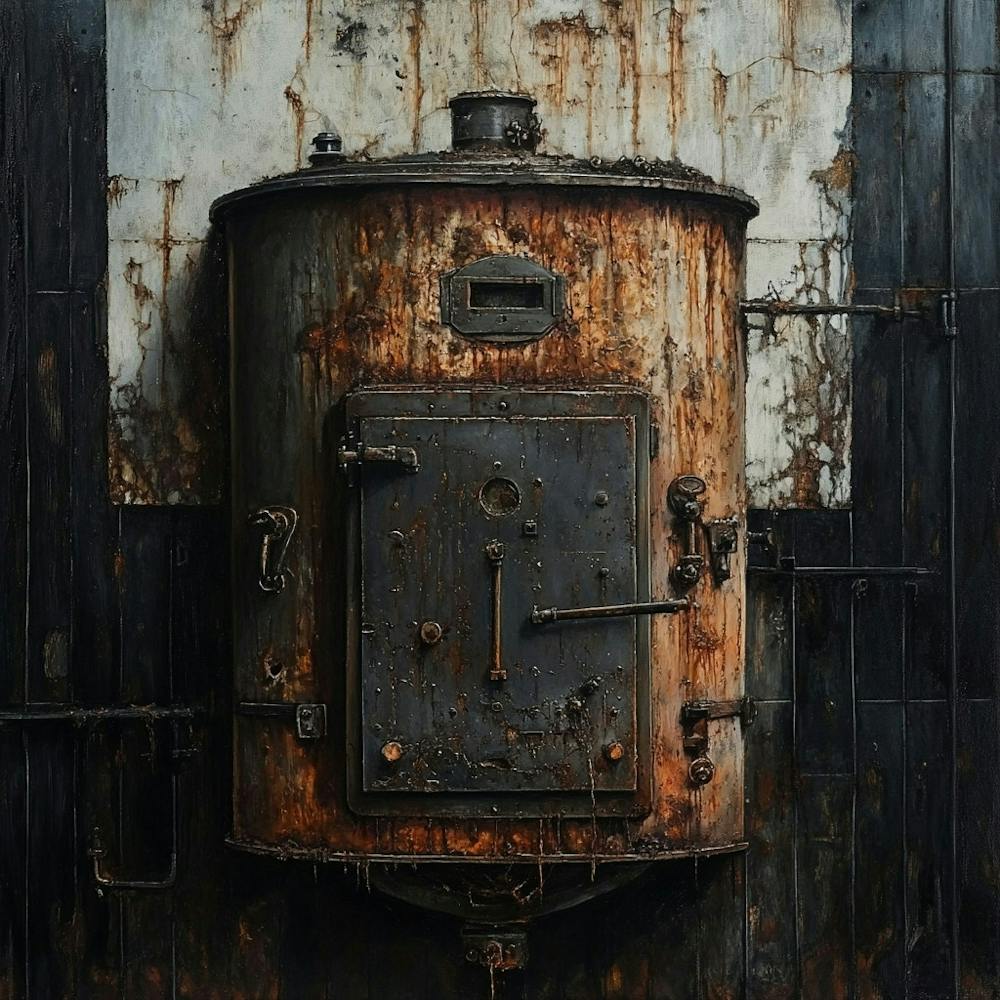 Rusty Boiler Art Print by ThatWorksMedia – Fy!