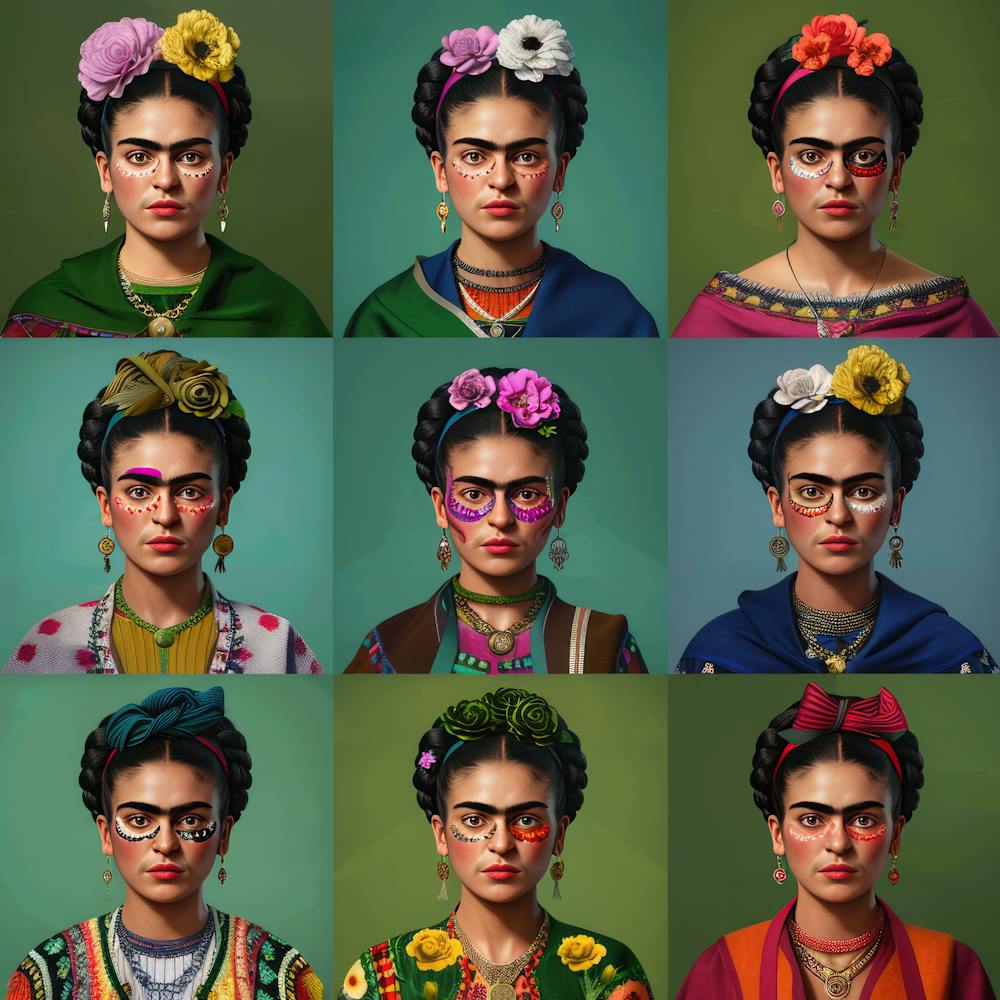 Aspects of Frida Kahlo in Avatars 2 Art Print by David Miller – Fy!