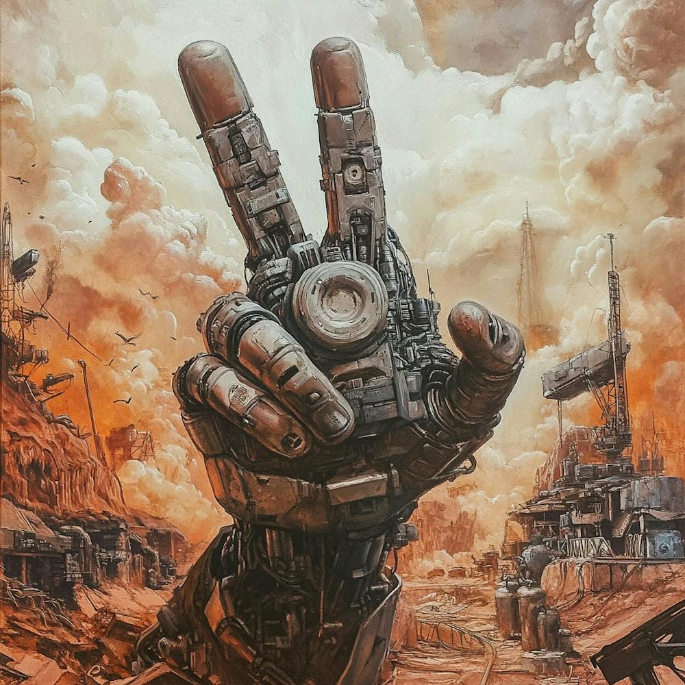 Steampunk Peace Sign Art Print by ThatWorksMedia – Fy!