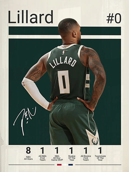 Damian Lillard Art Print by Anwir – Fy!