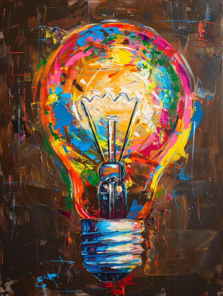 Light Bulb 4 Art Print by Moving Clouds Art – Fy!