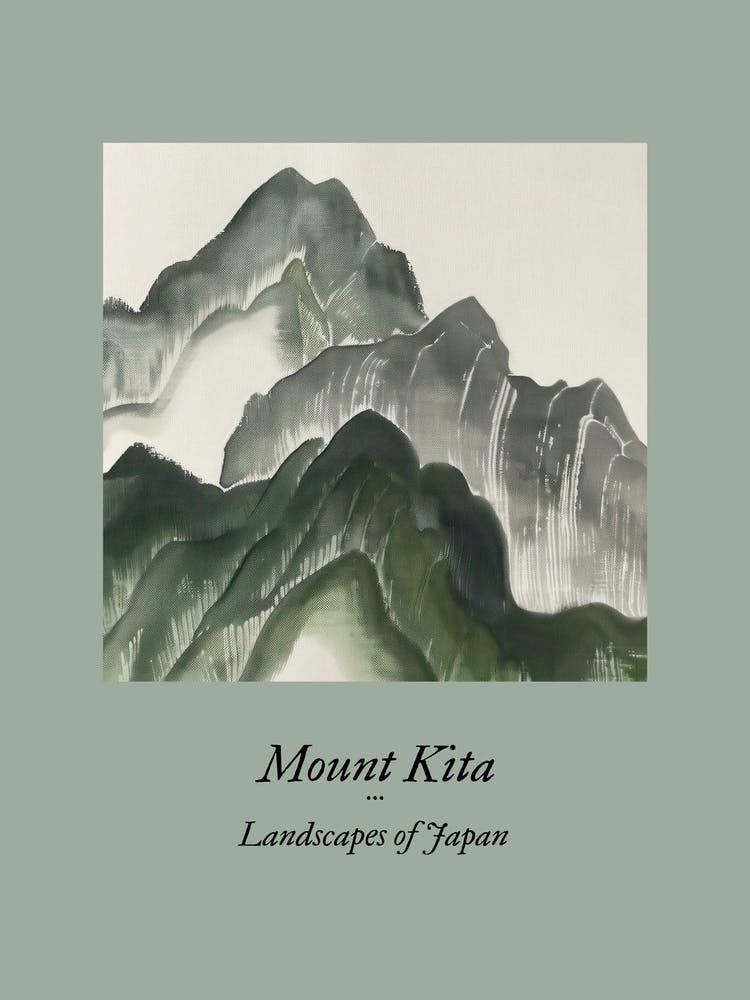Landscapes Of Japan Mount Kita 104 Art Print by Hue Horizons Art Prints ...