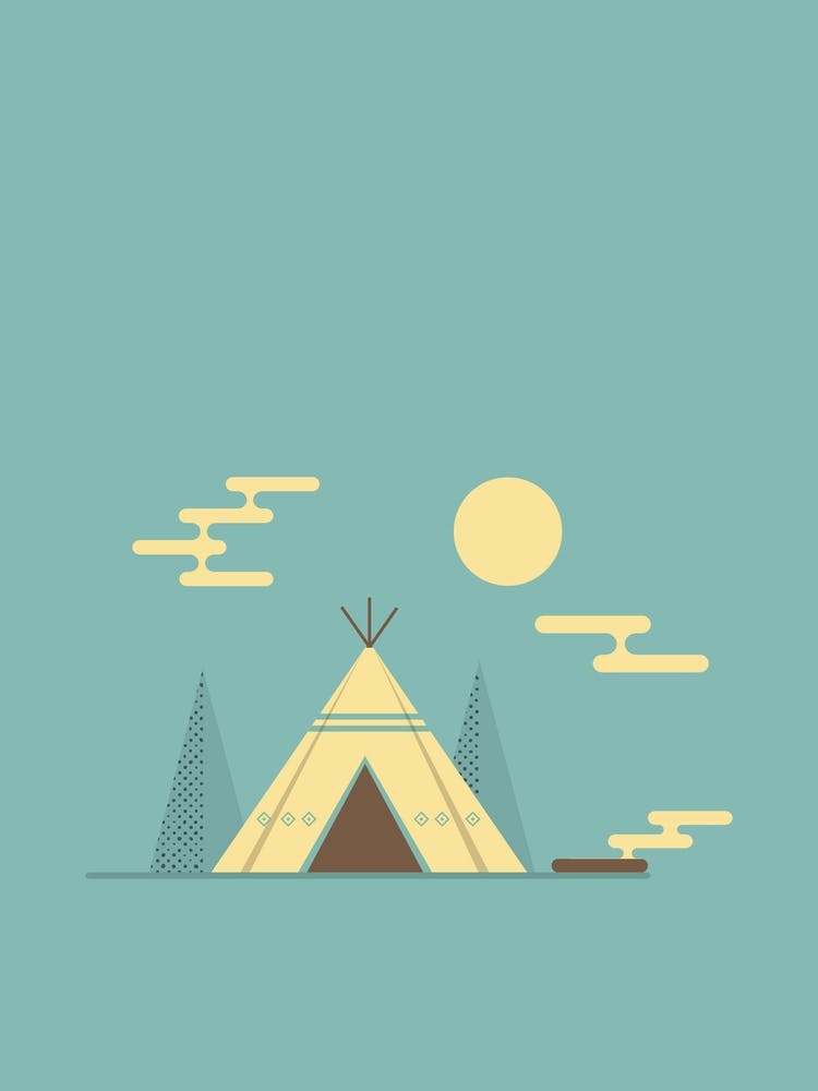 Teepee 2 Art Print by Vision Grasp Art – Fy!