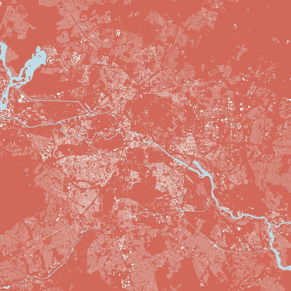 Berlin in Pink Art Print by Urban Map – Fy!