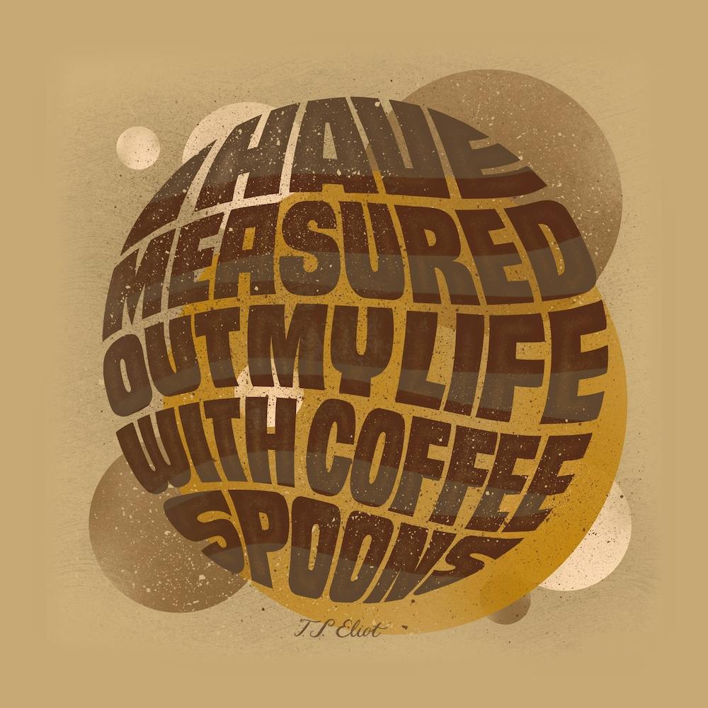 Coffee Spoons Square Art Print by Rachel E Lettering – Fy!