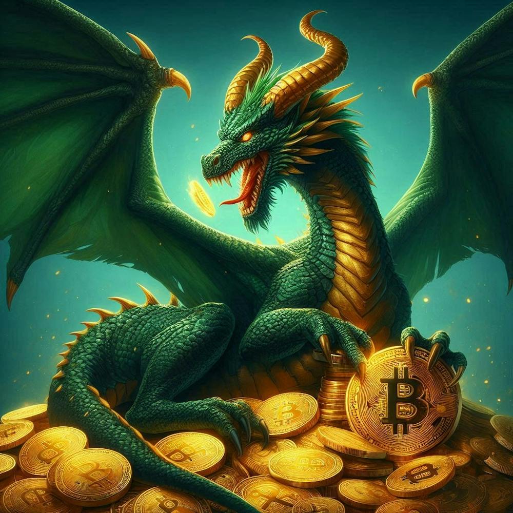 Bitcoin Dragon Guardian D6 Art Print by Hostilerick – Fy!