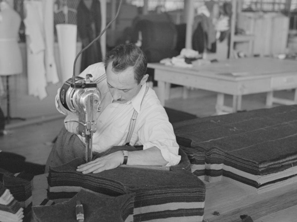 Philip Goldstein Assistant Cutter In The Cooperative Garment Factory At ...