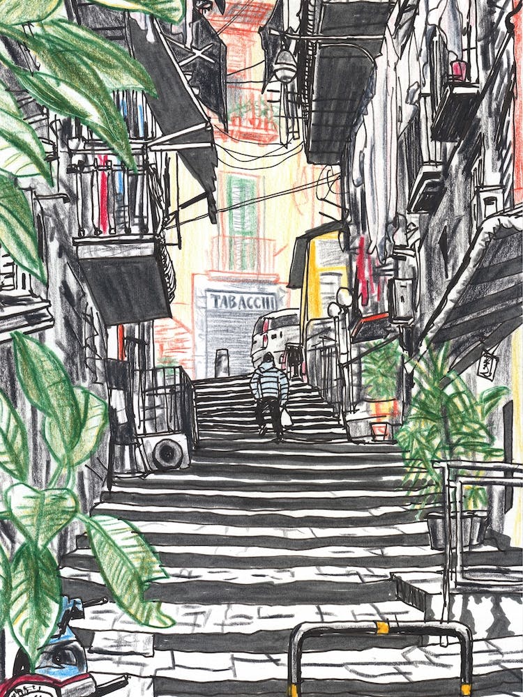 Napoli Spanish Quarters Art Print by Asobōze – Fy!