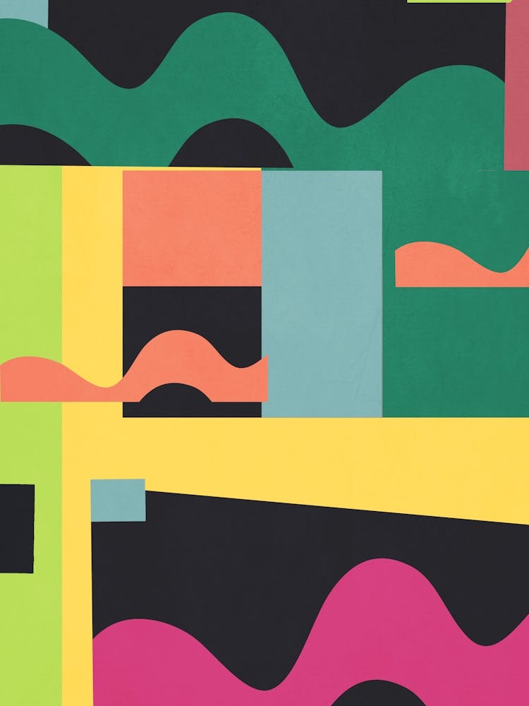 Colorful Geometric Abstract Art 20 Art Print by Gaite – Fy!