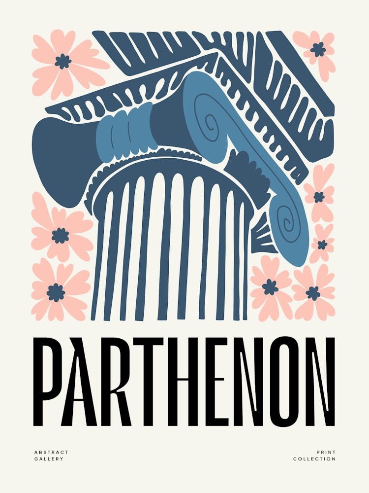 Travel Parthenon Abstract Gallery Art Print by Blim and Blum – Fy!