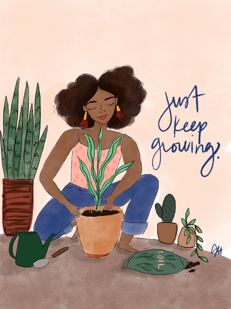 Just Keep Growing Art Print by Jena Holliday – Fy!
