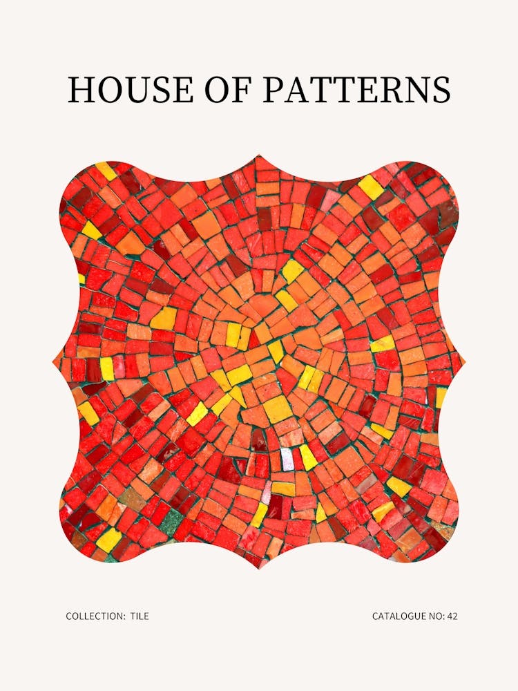 Tile Pattern Poster 43 Art Print by House of Patterns – Fy!