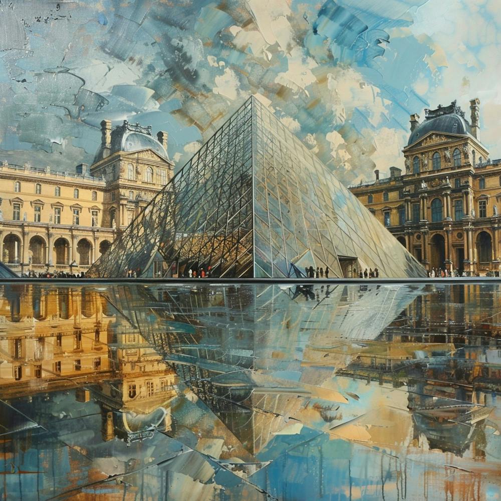 Louvre Pyramid Art Print by ThatWorksMedia – Fy!