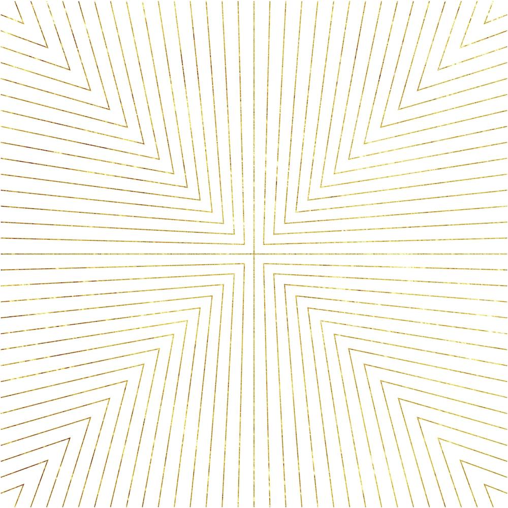 Converge Light Gold Square Art Print by Caitlin Workman – Fy!