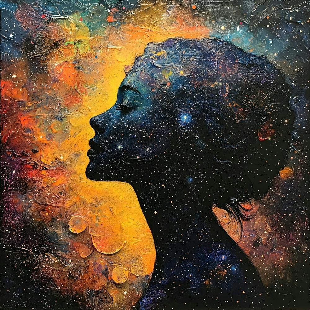 Woman In The Universe 2 Art Print by S.K. Coghlan – Fy!
