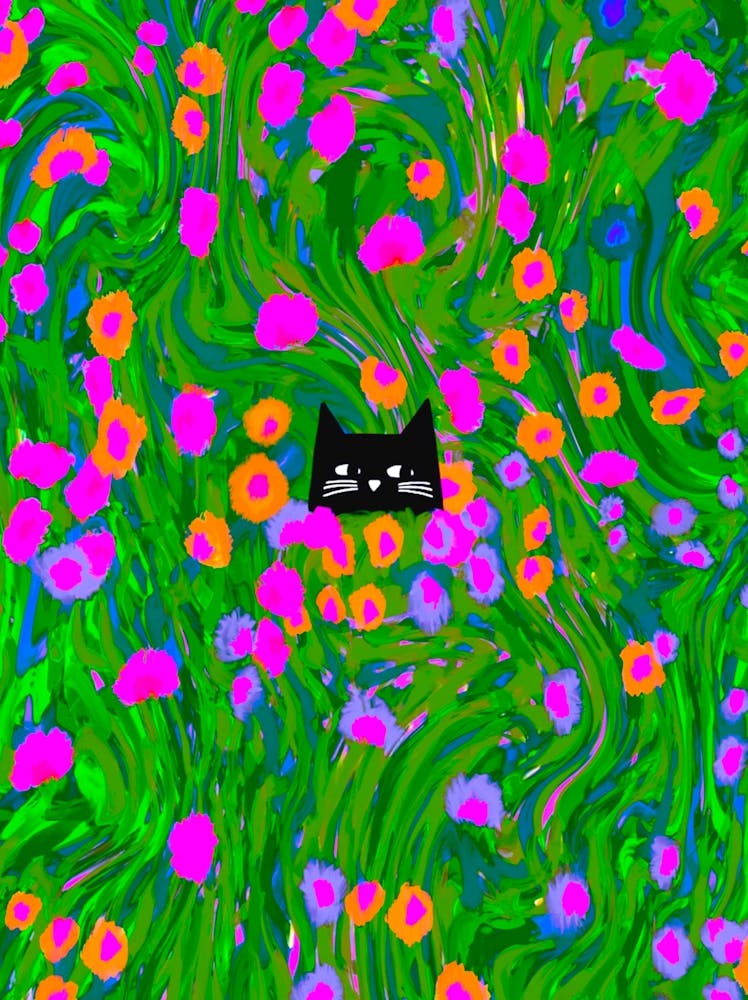 Hide and Seek Cat Art Print by The Paper Tail – Fy!