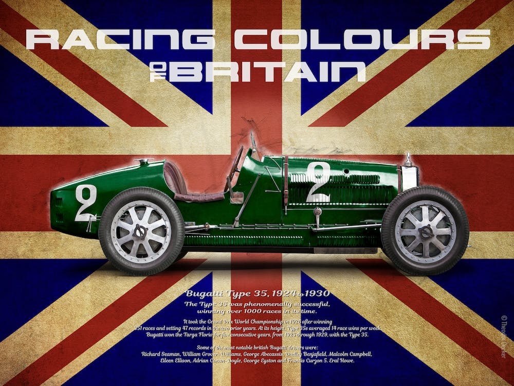 Racing Colours of Great Britain Art Print by Theo's Picture Factory – Fy!