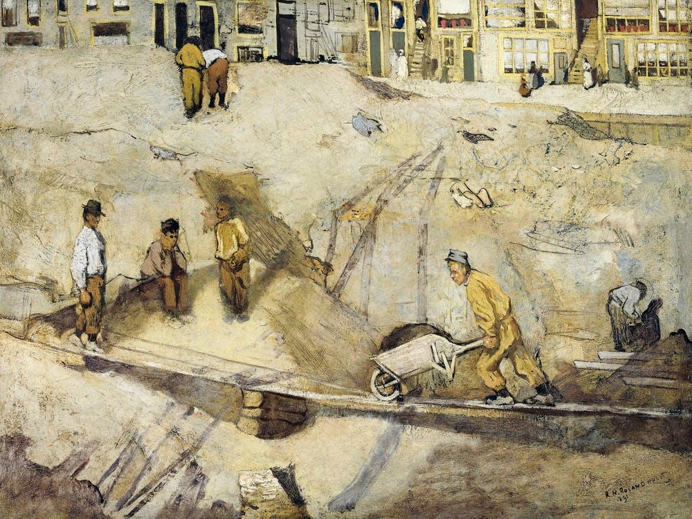 Building Site In Amsterdam (1891), Richard Roland Holst Art Print by Fy ...