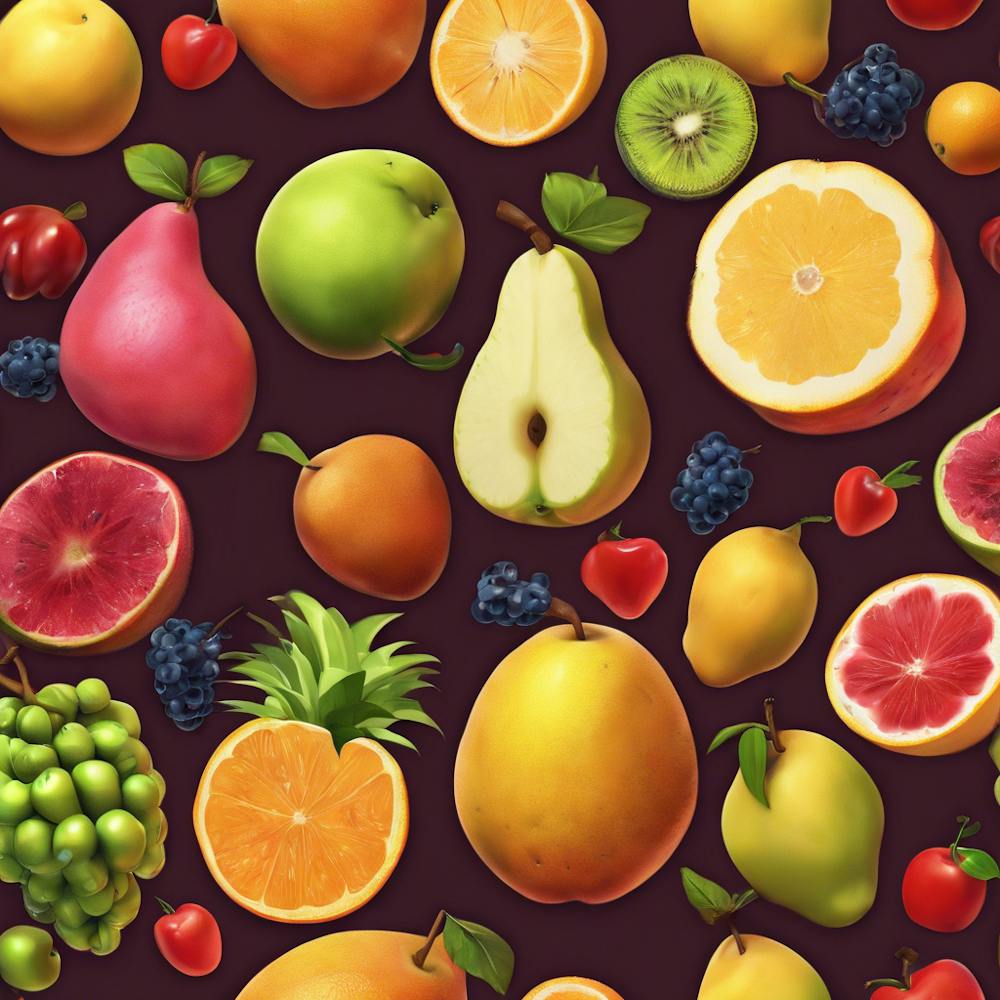 Fruit Wallpaper Art Print by Marwa – Fy!