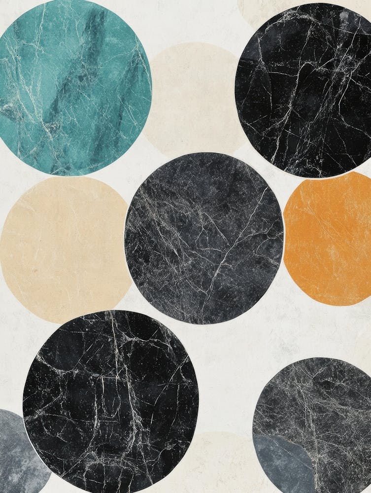 Marble Circles 1 Art Print by Moving Clouds Art – Fy!