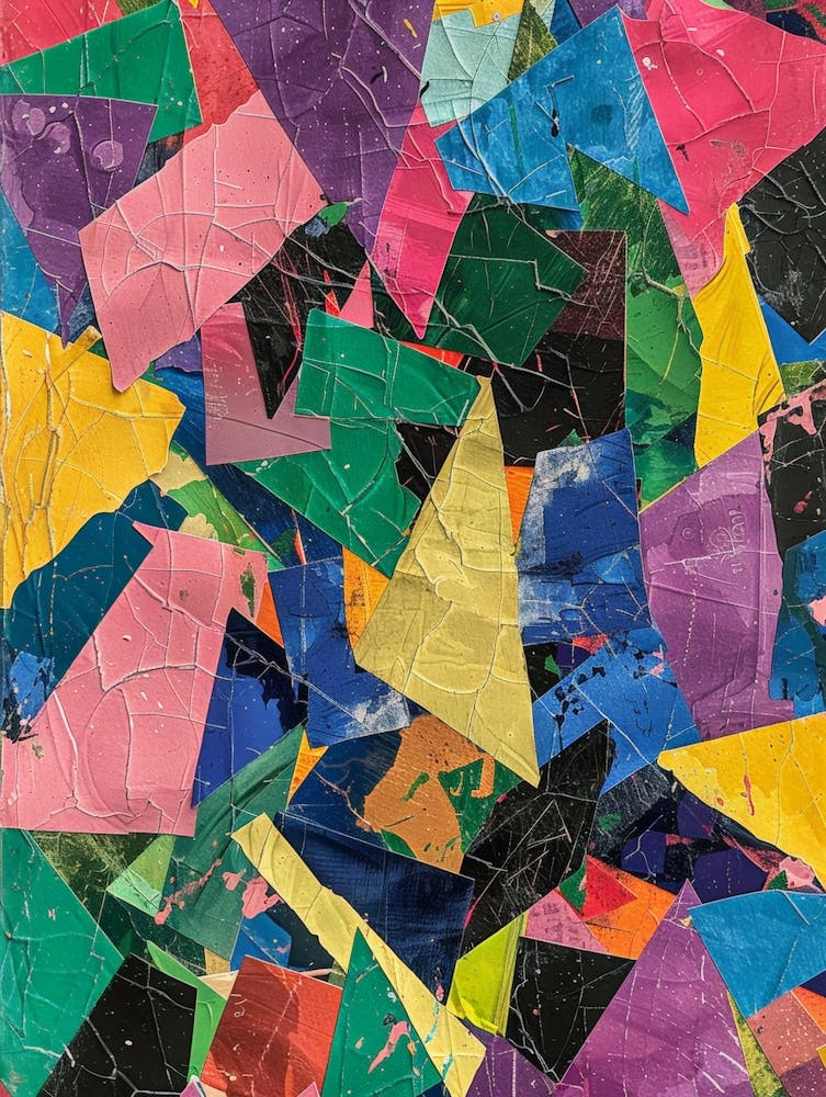 Shattered Triangles Art Print by Moving Clouds Art – Fy!