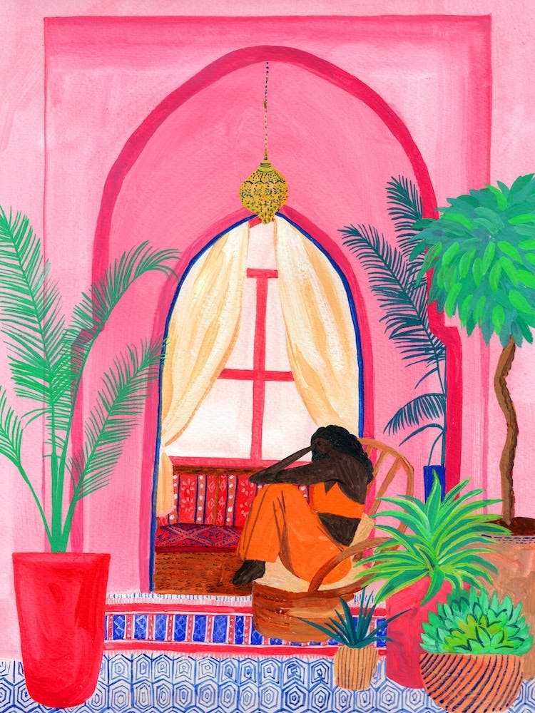 Melancholy In Pink Art Print by Hyeda – Fy!