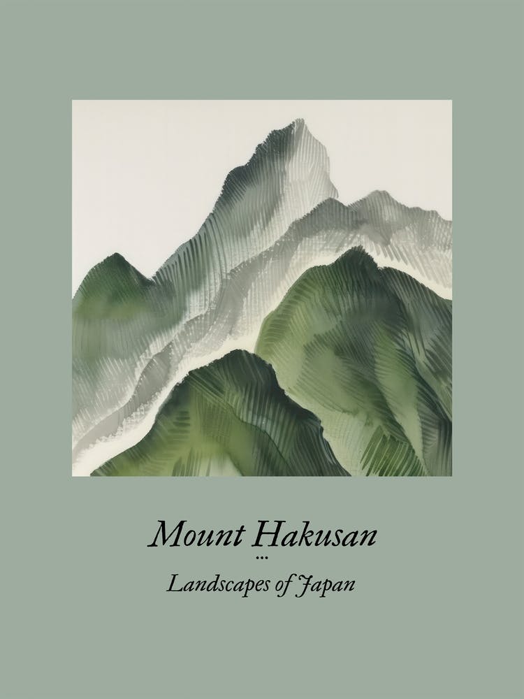 Landscapes Of Japan Mount Hakusan 88 Art Print by Hue Horizons Art ...