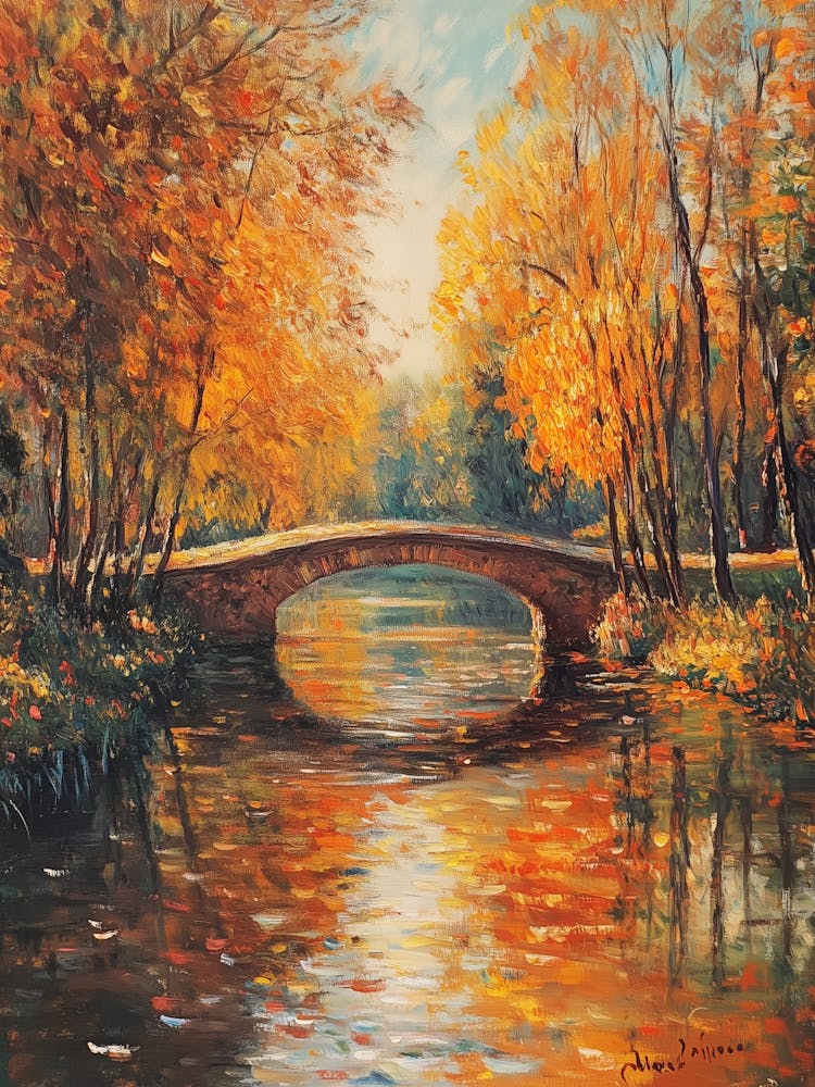 Impressionist Style Bridge Art Print by Rojos Studios – Fy!