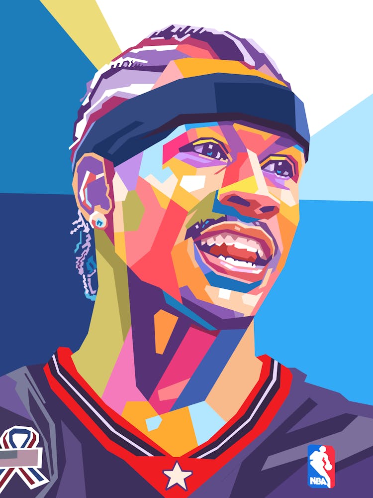 Allen Iverson art Art Print by Pojokart – Fy!