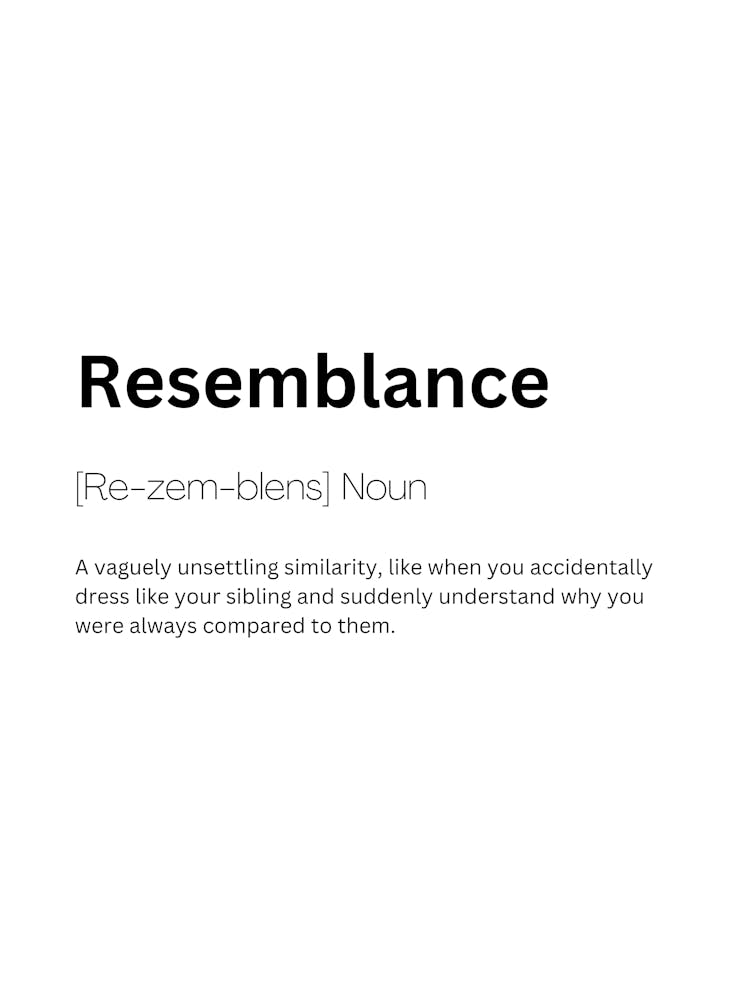 Resemblance Definition Meaning Art Print by Kaigozen – Fy!