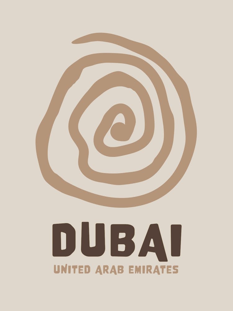 Dubai Neutral Brown Art Print by MRHWALLPRINTS – Fy!