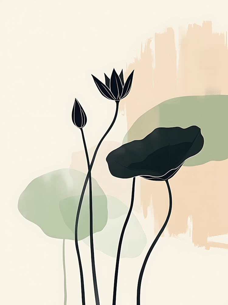 Warm Earth Botanical with Textured Layers Art Print by Tone Prints – Fy!