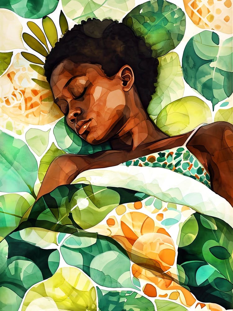 Woman Sleeping Art Print by JBJart Justyna Jaszke – Fy!