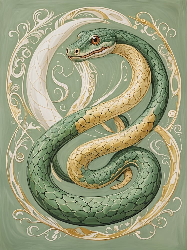 Snake In A Shape Art Print by Daydream Pacific – Fy!