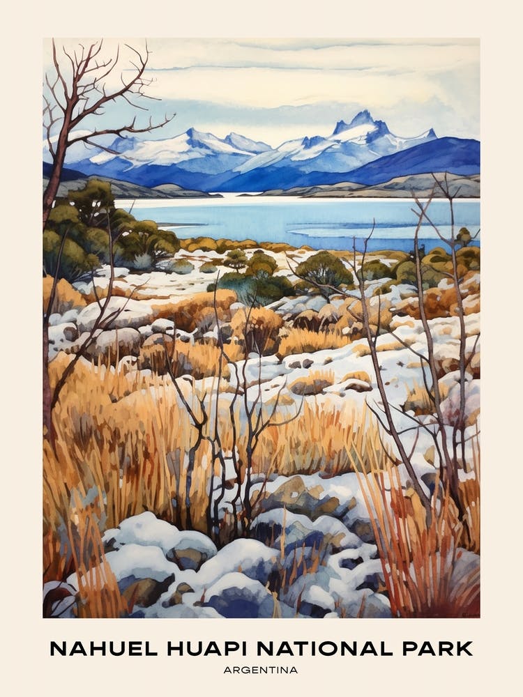 Nahuel Huapi National Park Argentina 4 Poster Art Print by Bon Hiver ...
