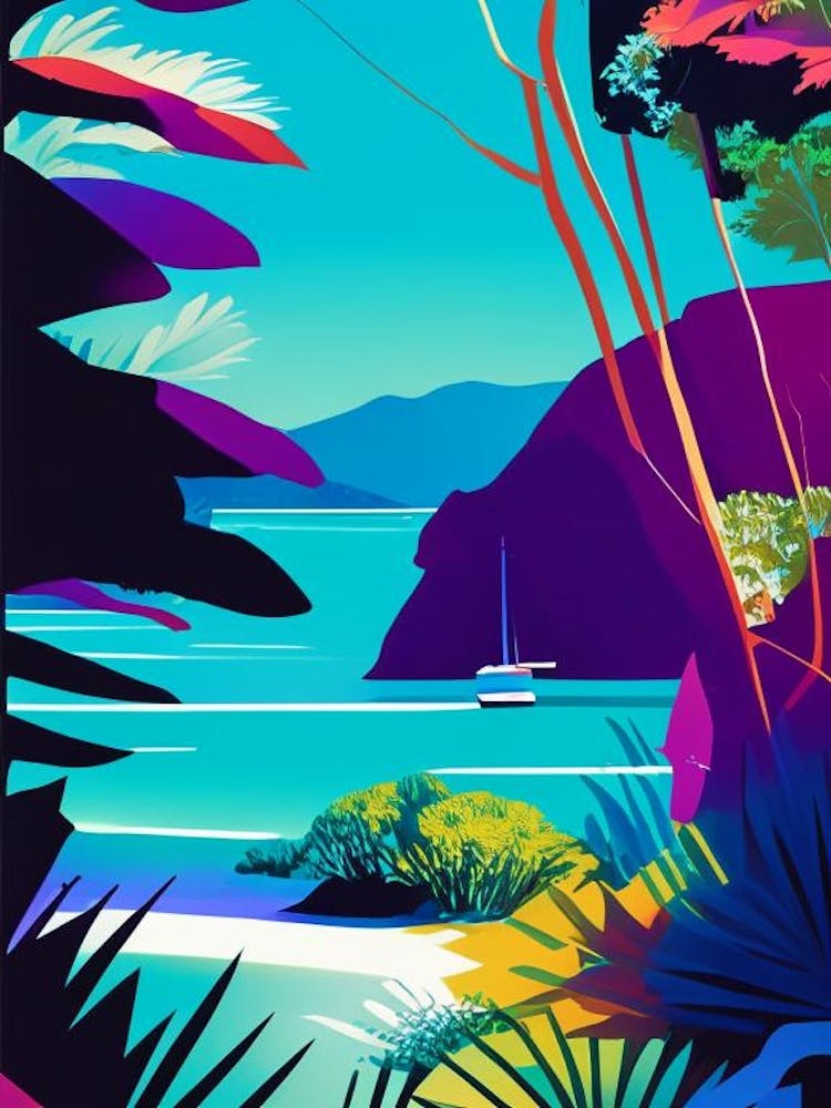 Whitsunday Islands National Park Australia Pop Matisse Art Print by ...