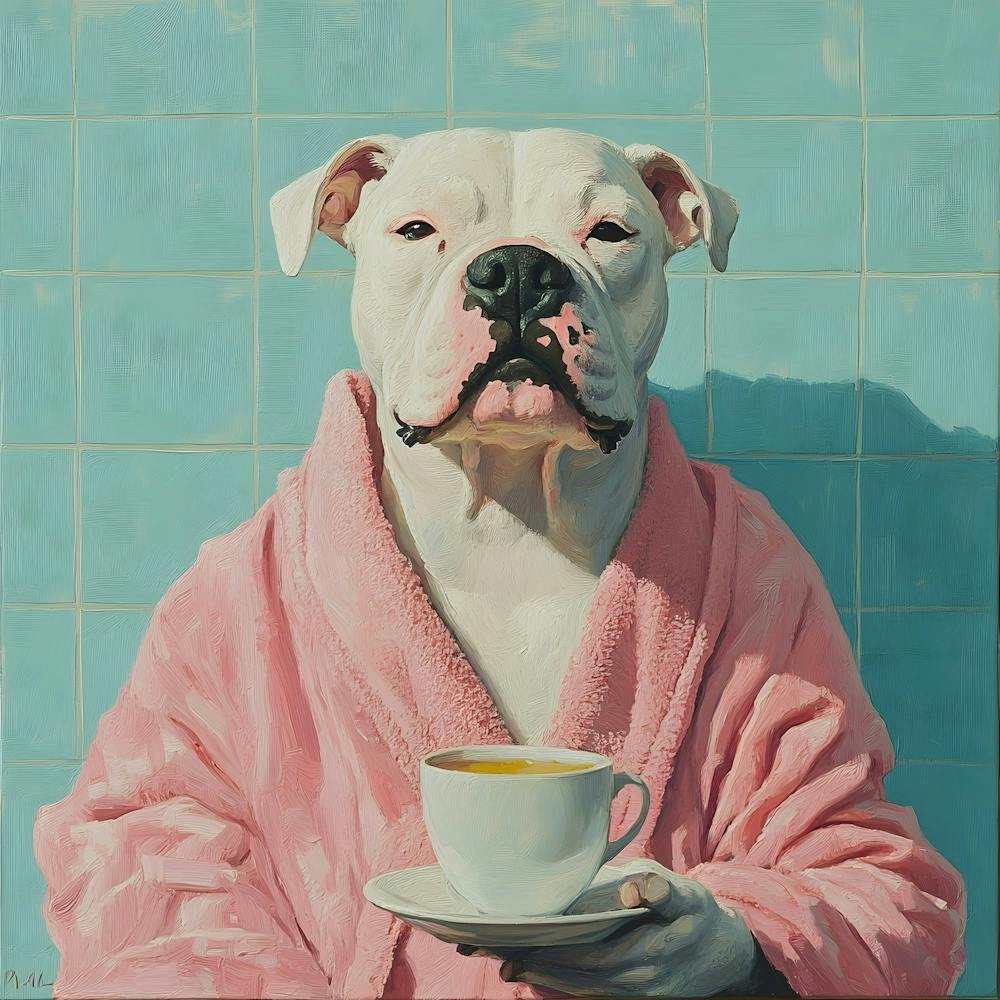Pitbull Spa Day 14 Art Print by S.K. Coghlan – Fy!